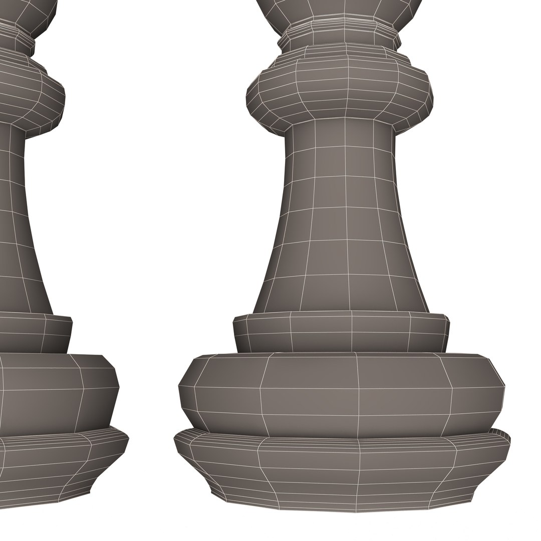 3D 3D Wooden Chess Bishop Model - TurboSquid 1812896