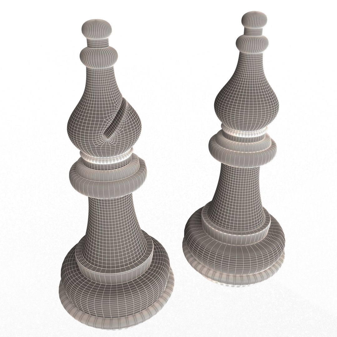 3D 3D Wooden Chess Bishop model - TurboSquid 1812896
