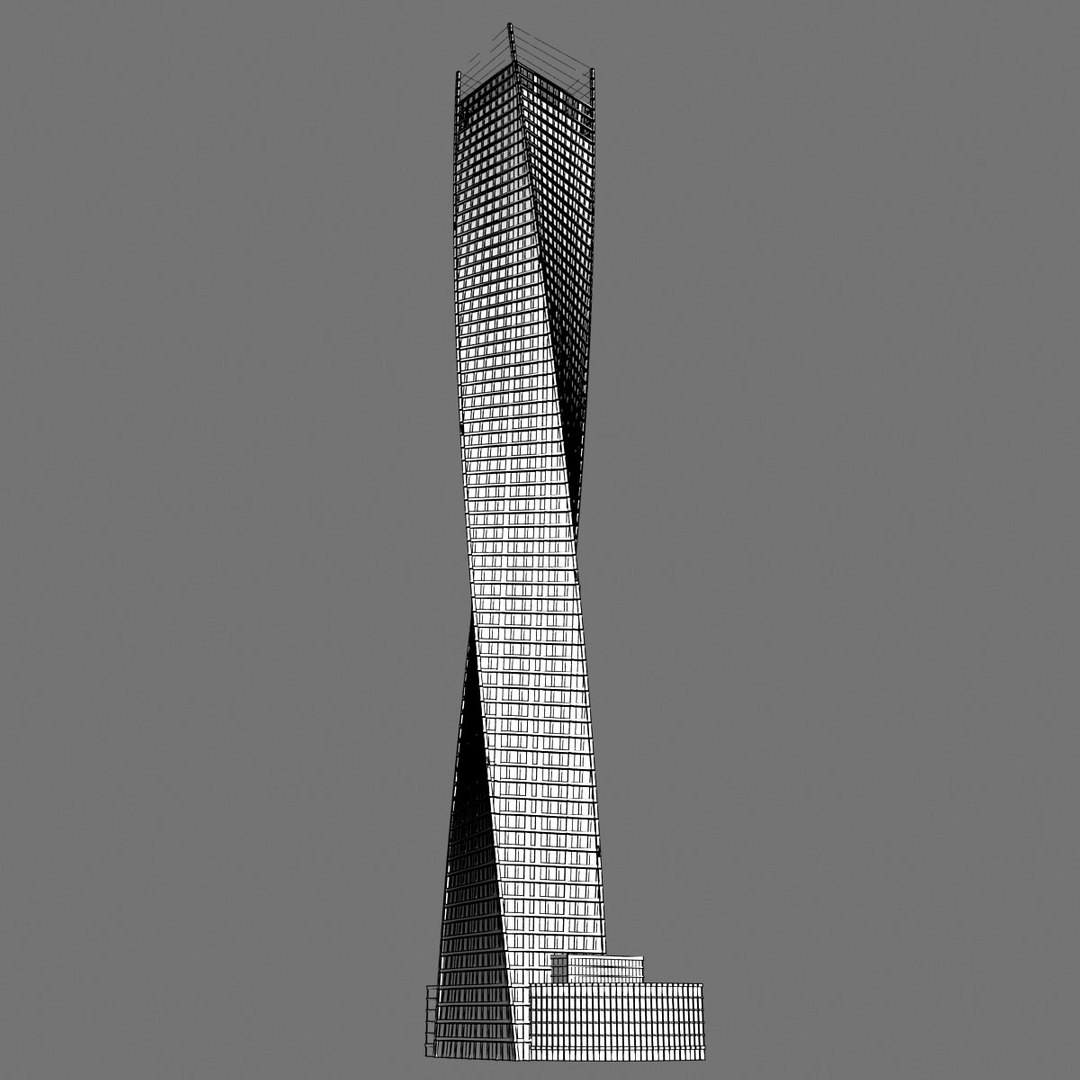 Infinity Tower Dubai 3d Model