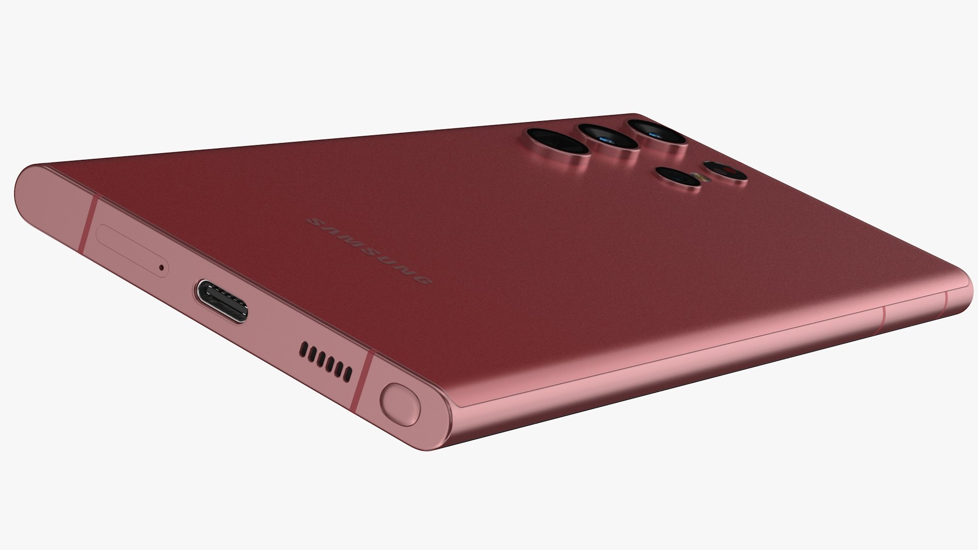 Samsung Galaxy S22 Ultra Red 3D Model - TurboSquid 1840141