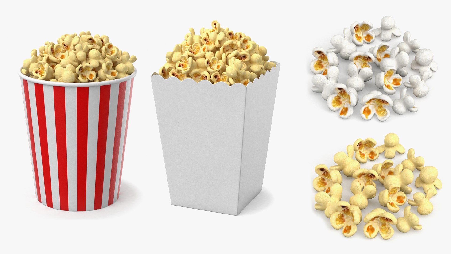 Popcorn Collection 3D Model - TurboSquid 2325914