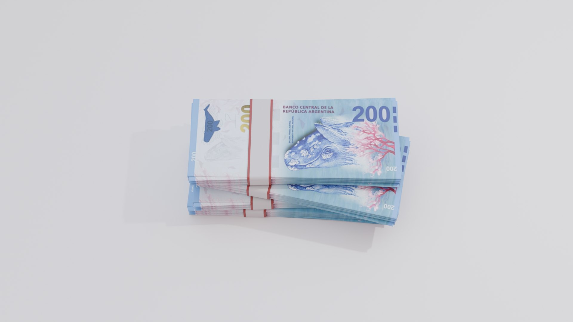 3D 200 Argentine Peso Currency - TurboSquid 2395223