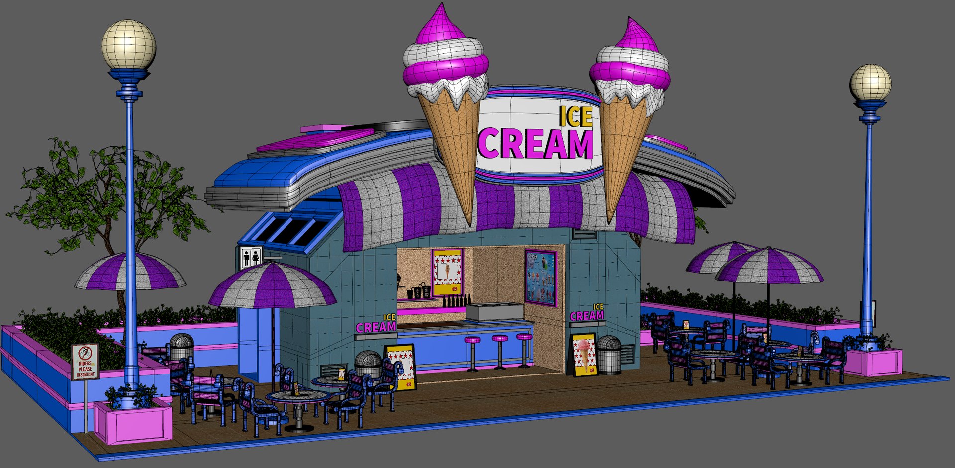 Polygons Scene 3D Model - TurboSquid 1209326