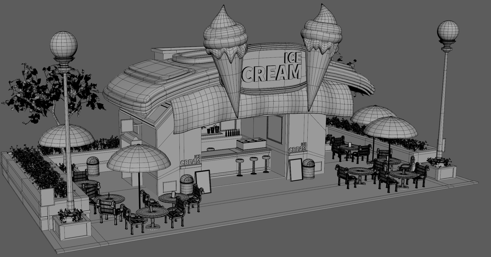 Polygons Scene 3D Model - TurboSquid 1209326