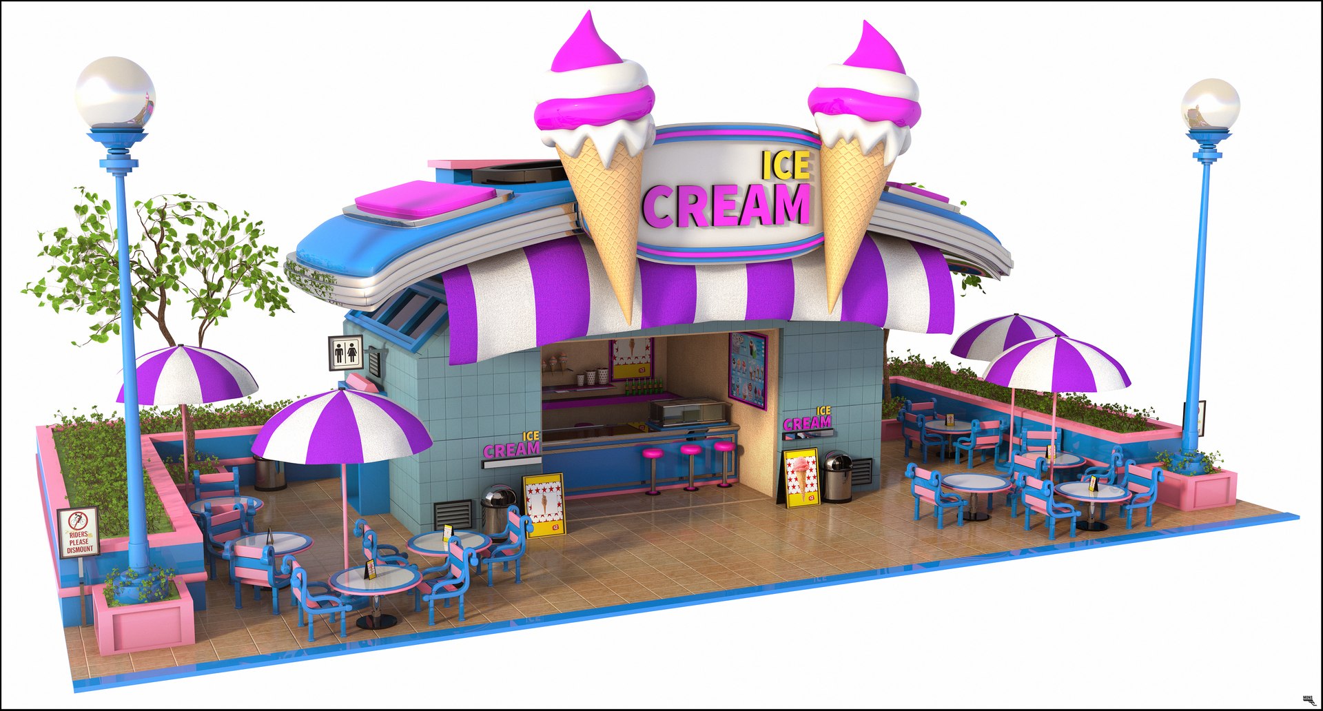 Polygons Scene 3D Model - TurboSquid 1209326