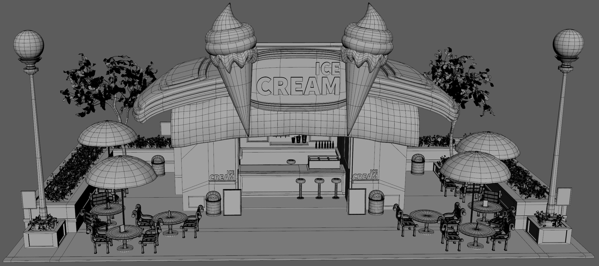 Polygons Scene 3D Model - TurboSquid 1209326