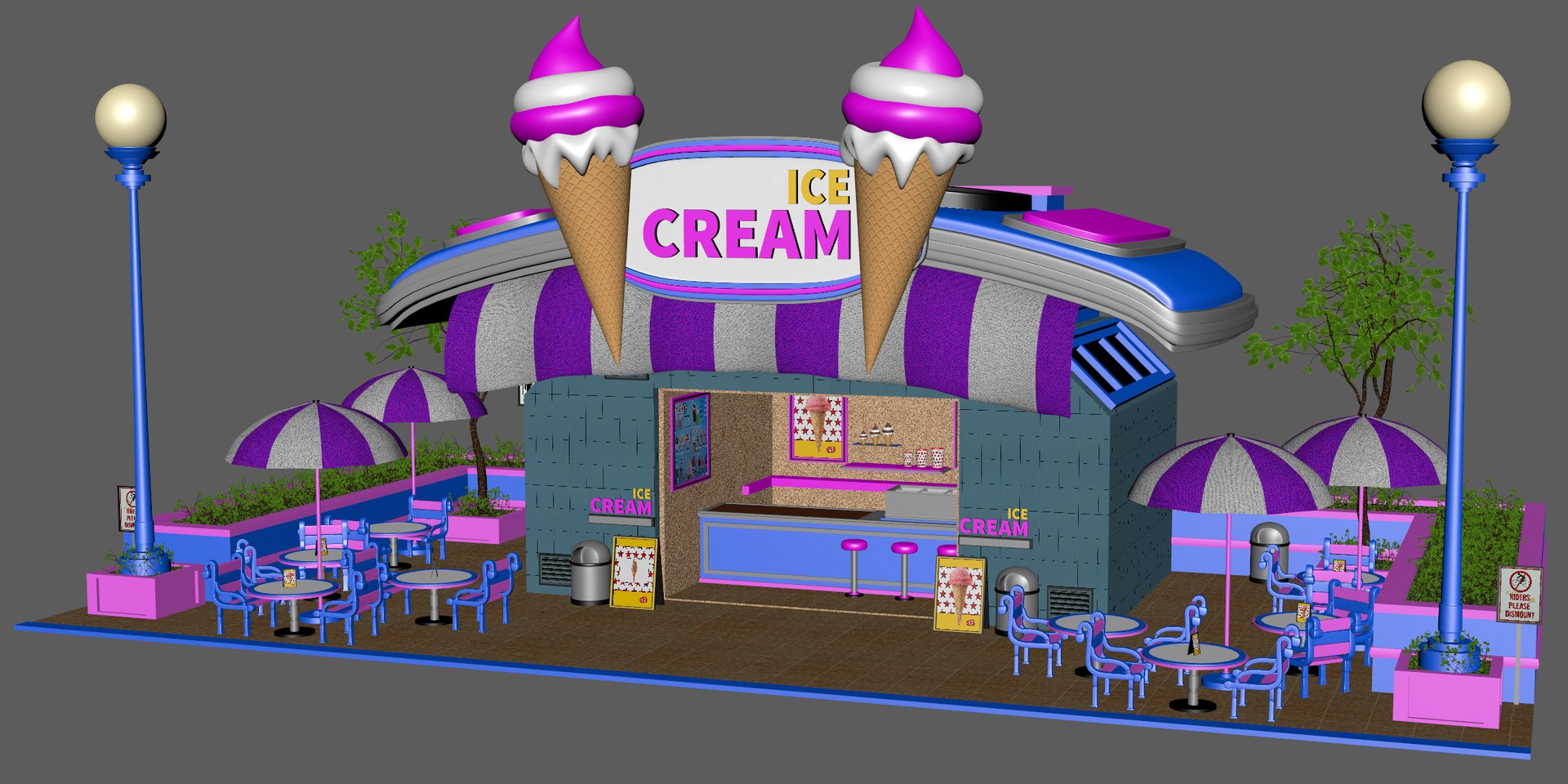 Polygons Scene 3D Model - TurboSquid 1209326