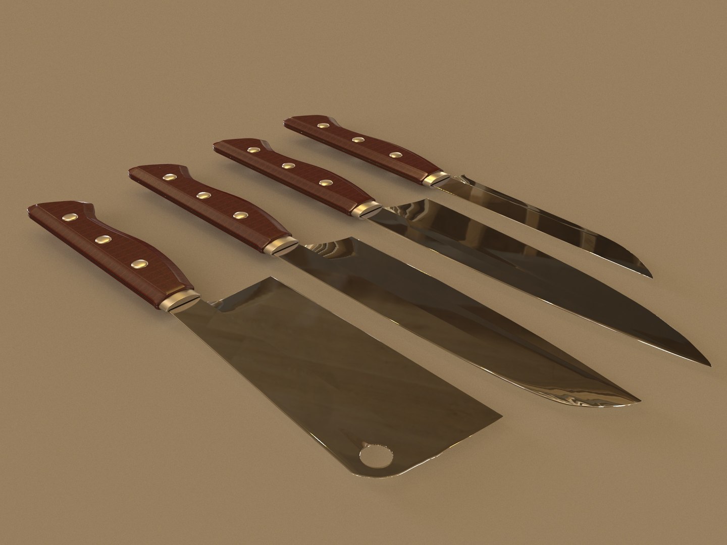 3D Kitchen Knife - TurboSquid 2024868