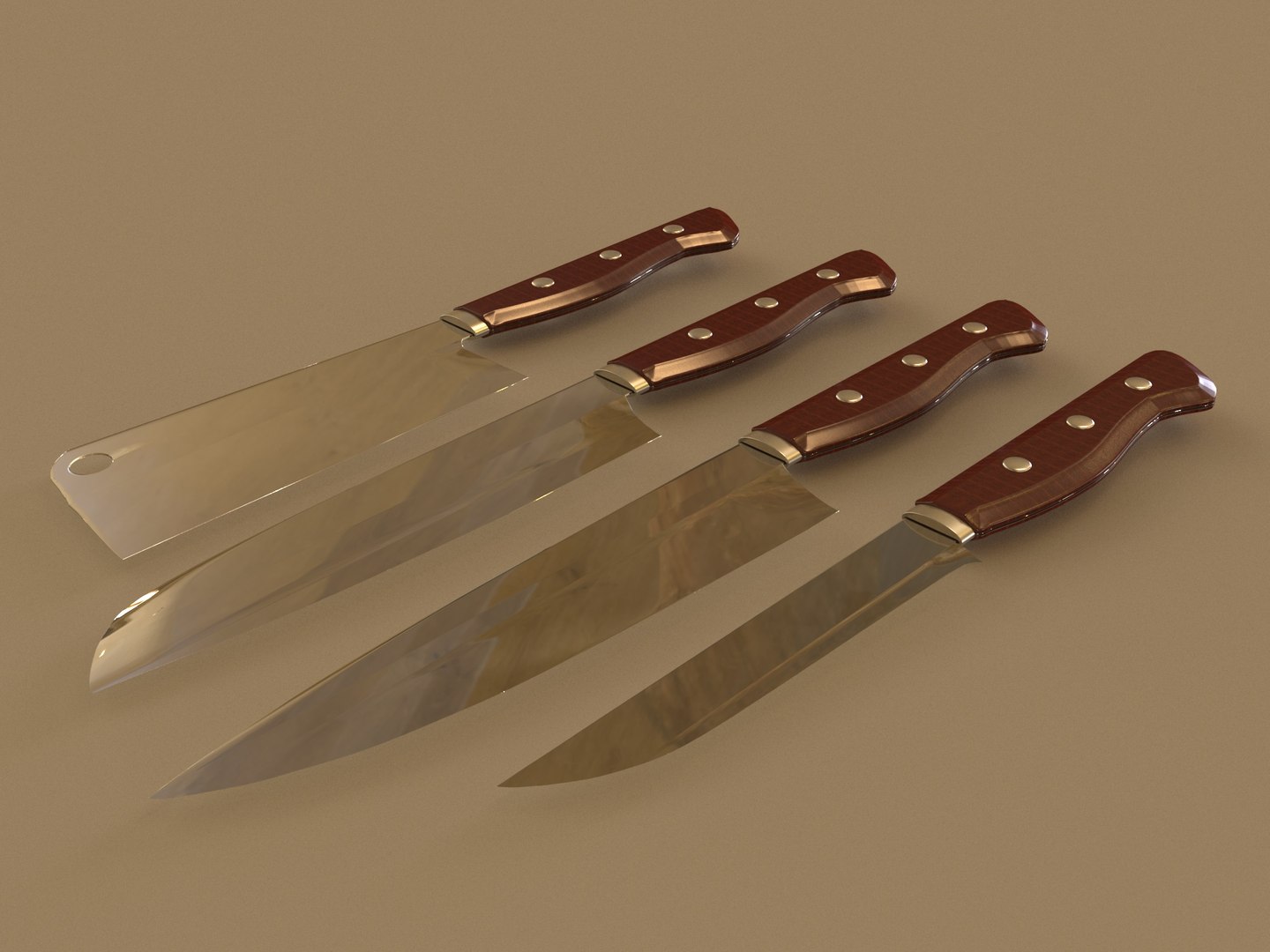 3D Kitchen Knife - TurboSquid 2024868
