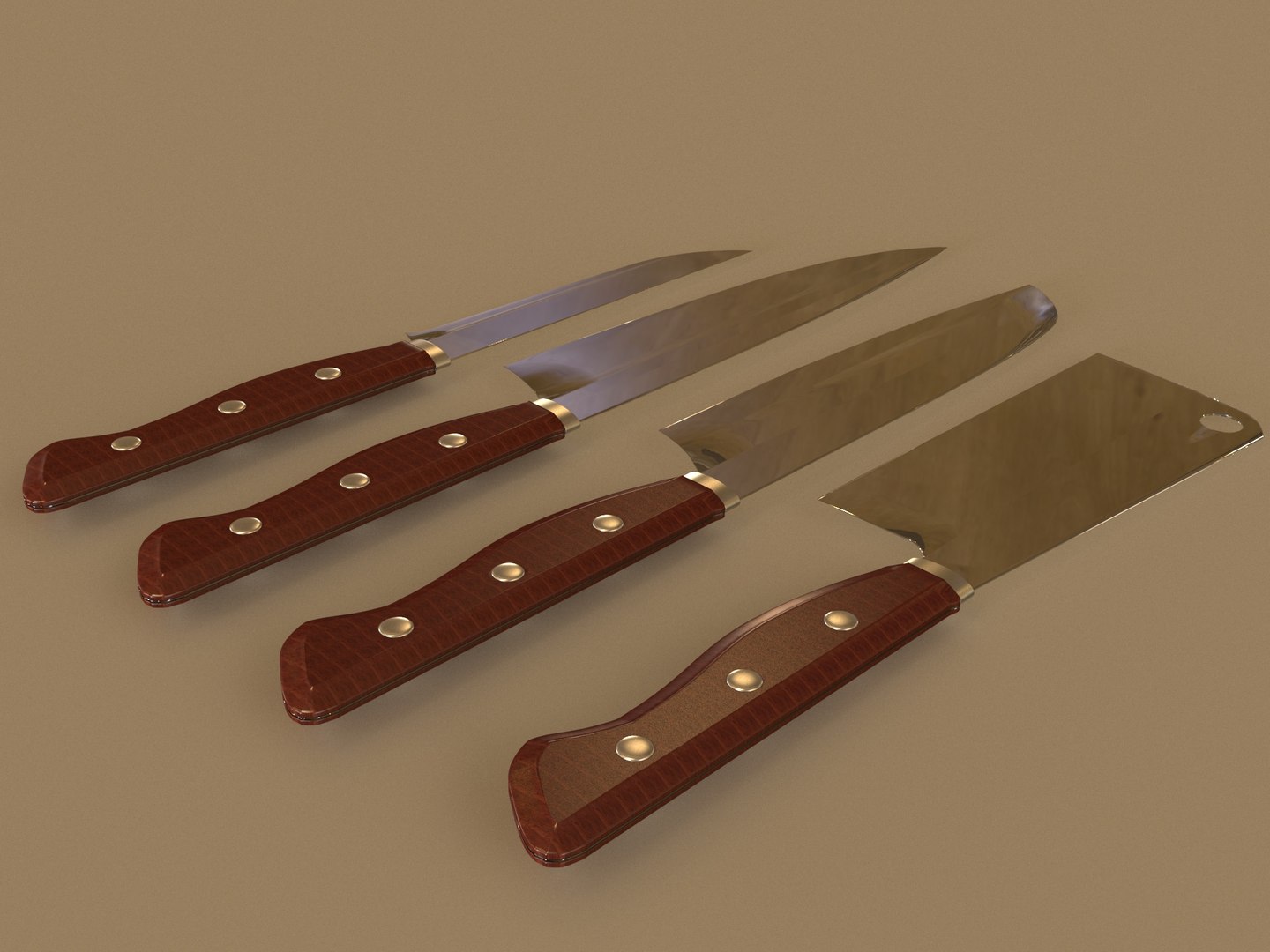 3D Kitchen Knife - TurboSquid 2024868