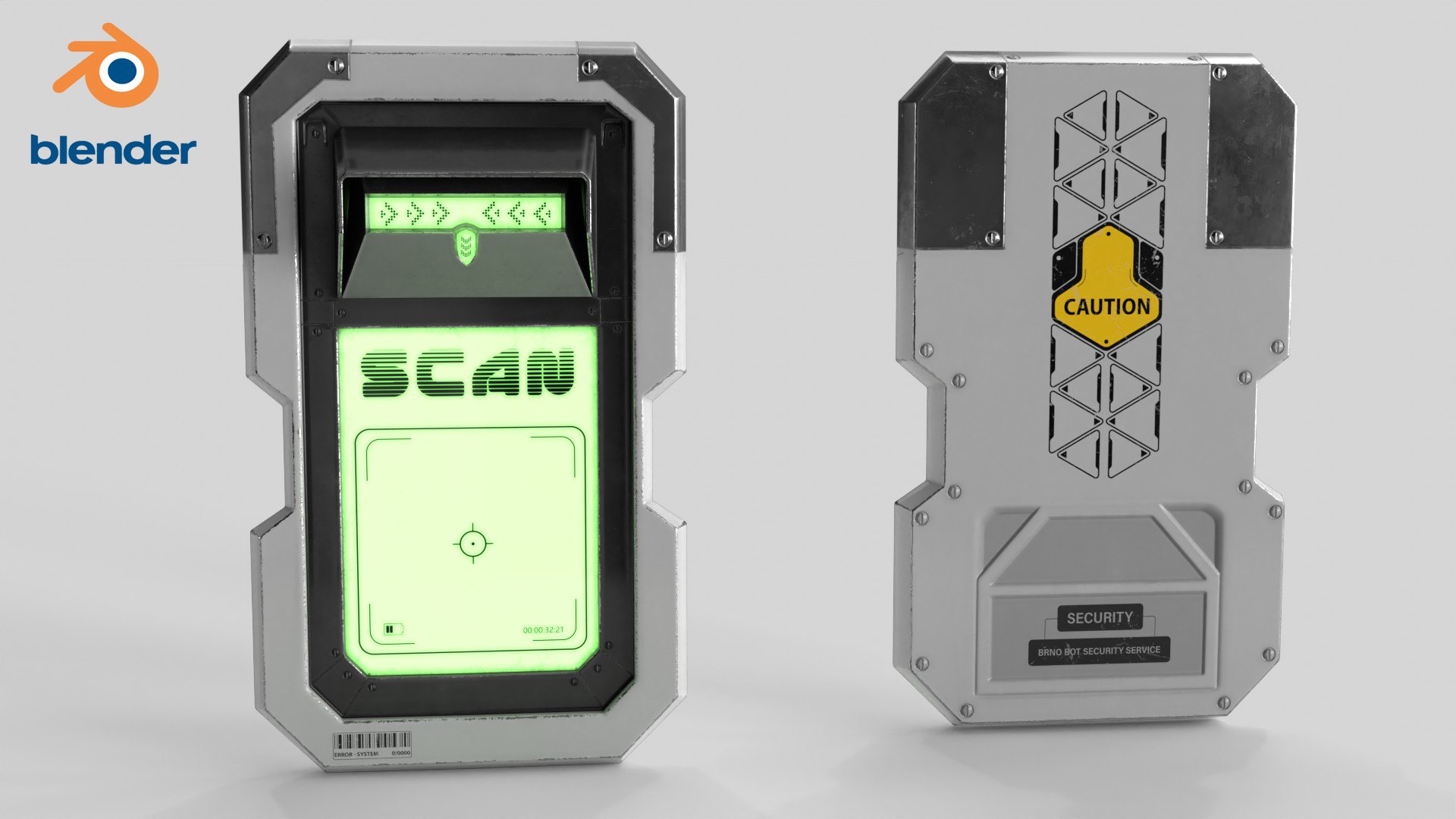 Sci Fi Scanner Display V5 3D Model - TurboSquid 2110575