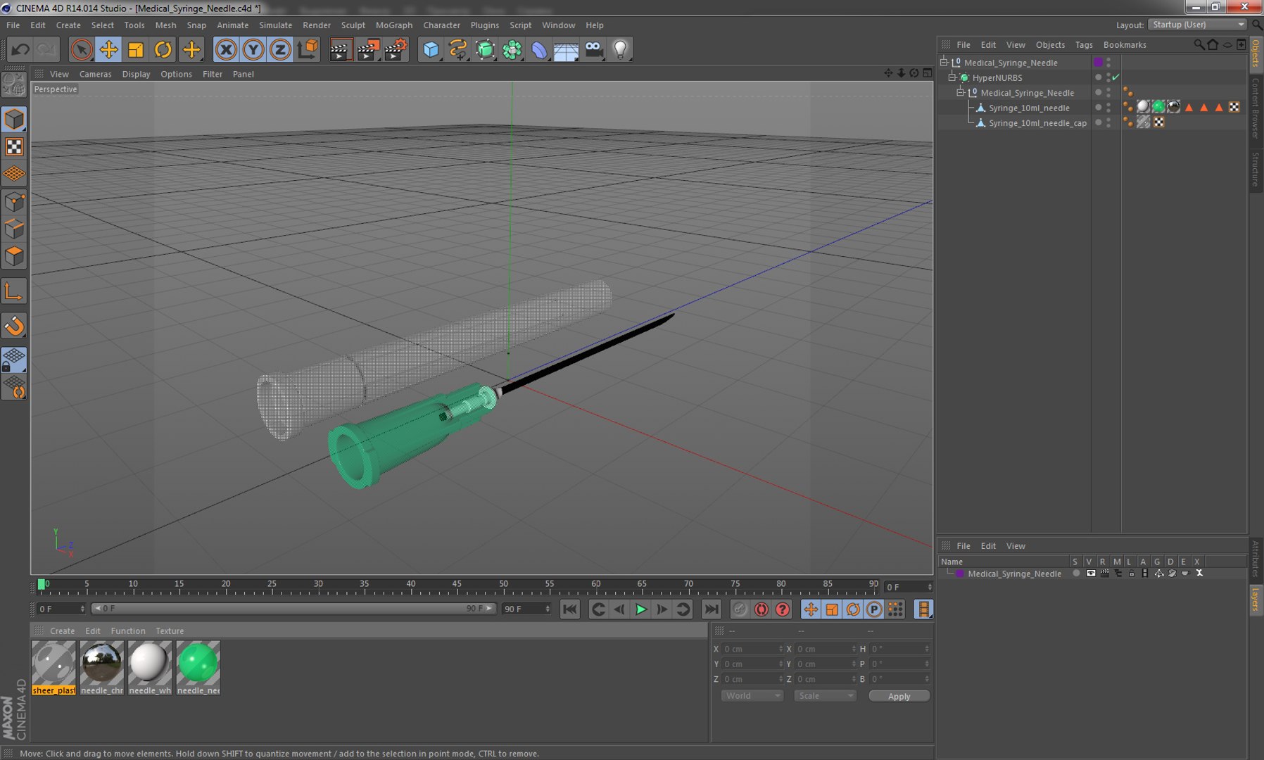 3D model medical syringe needle - TurboSquid 1223731