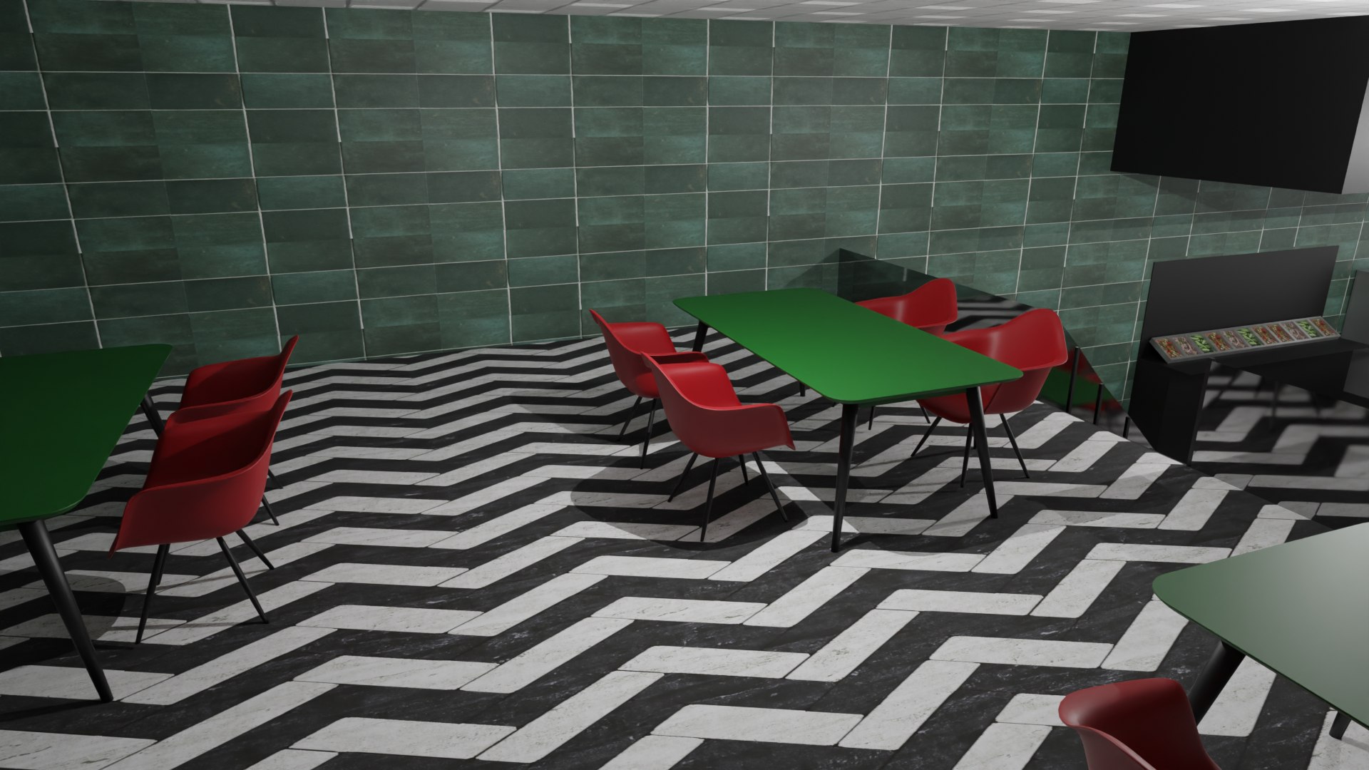 Kebab Restaurant Interior 3D Model - TurboSquid 2140774