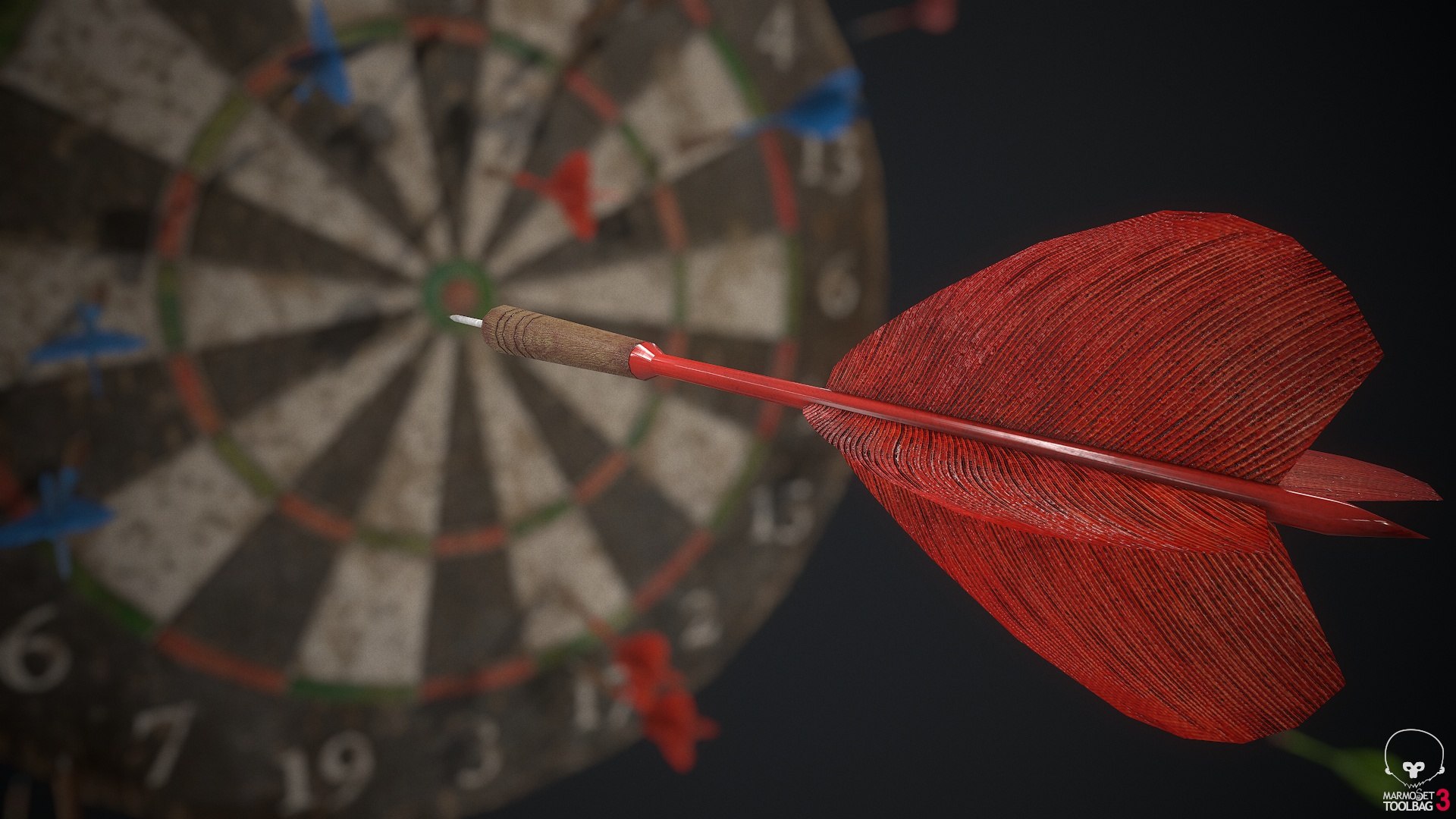 Dart Board-Game Ready Props PBR Low-poly 3D Model 3D Model - TurboSquid ...