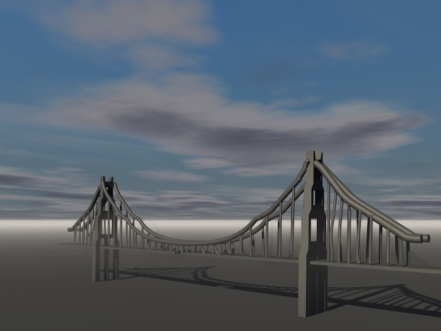 3d Golden Gate Bridge Model