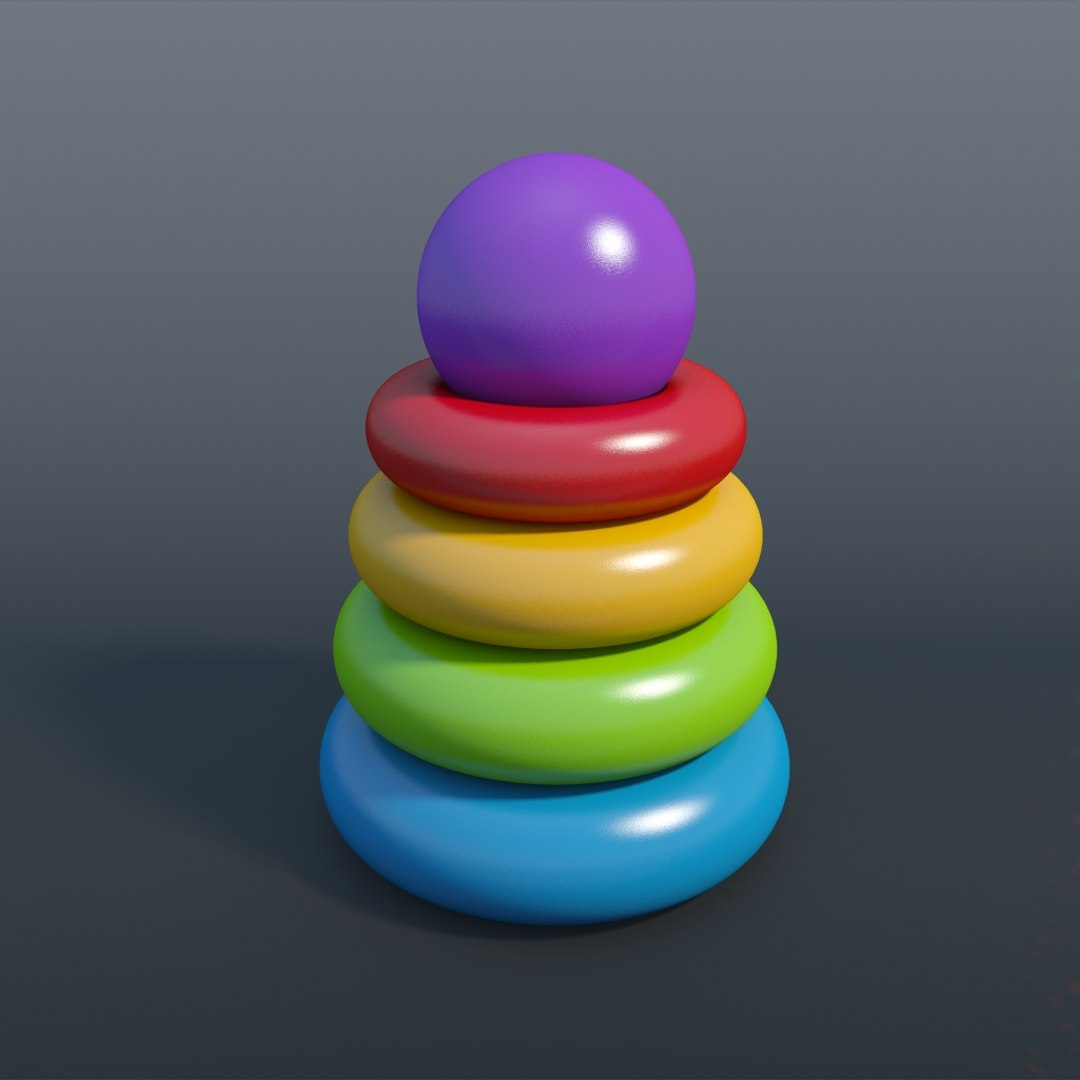 Toy Pyramid 3d Model