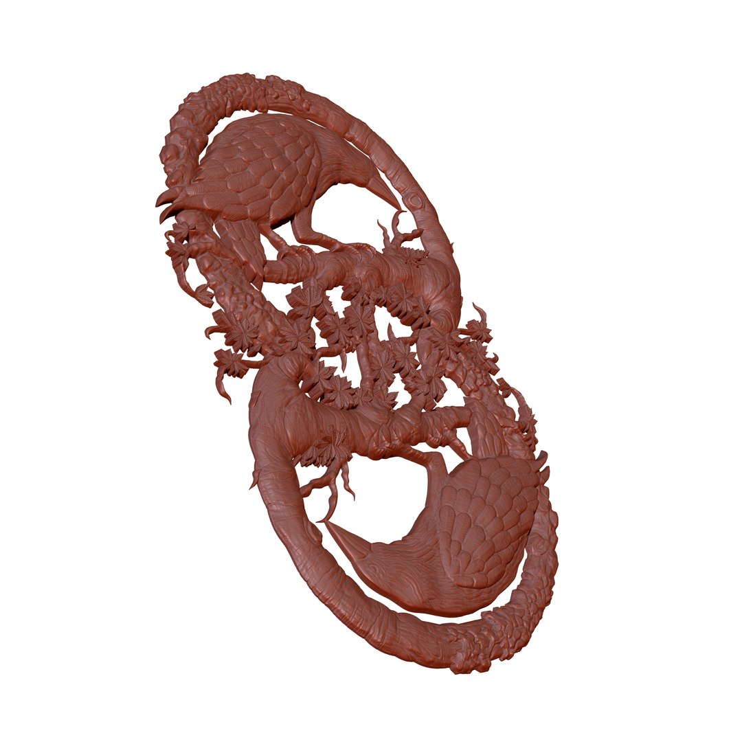 Raven Relief 3D Model - TurboSquid 1413663