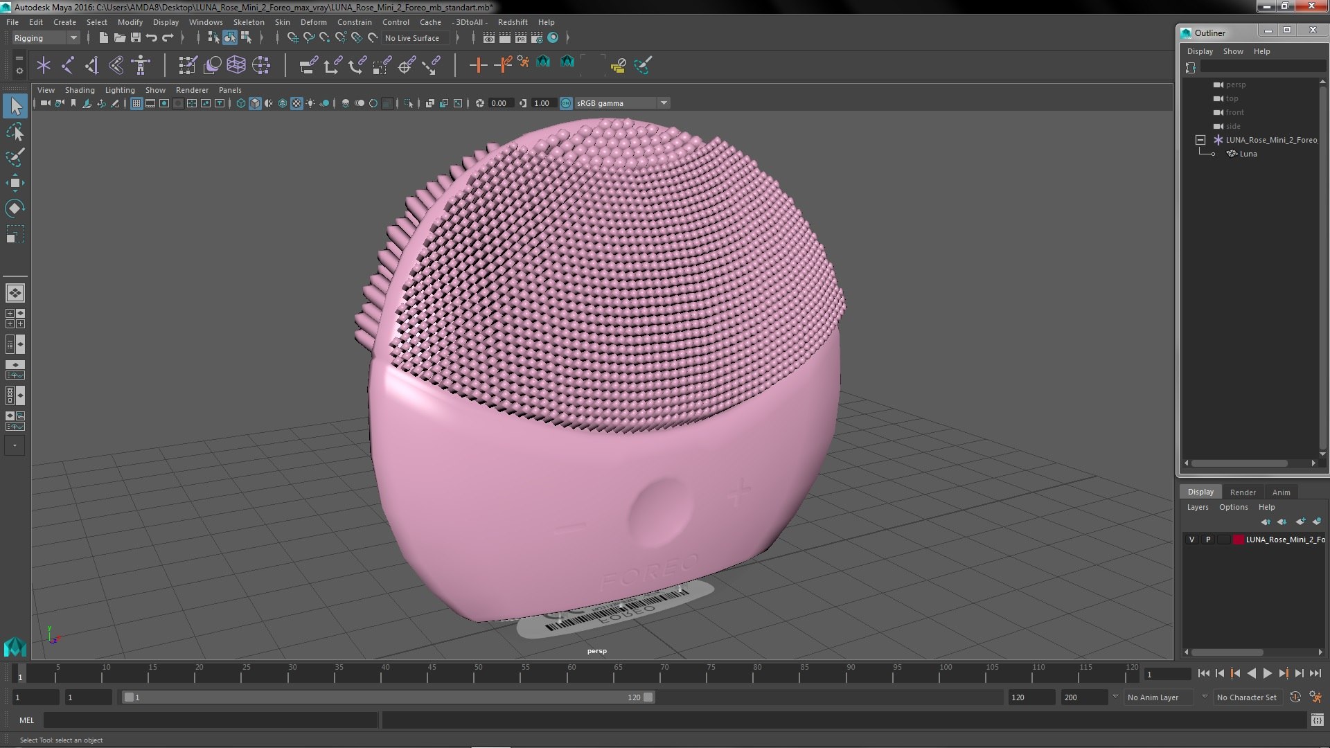LUNA Rose Mini 2 Foreo Model - TurboSquid 2054967
