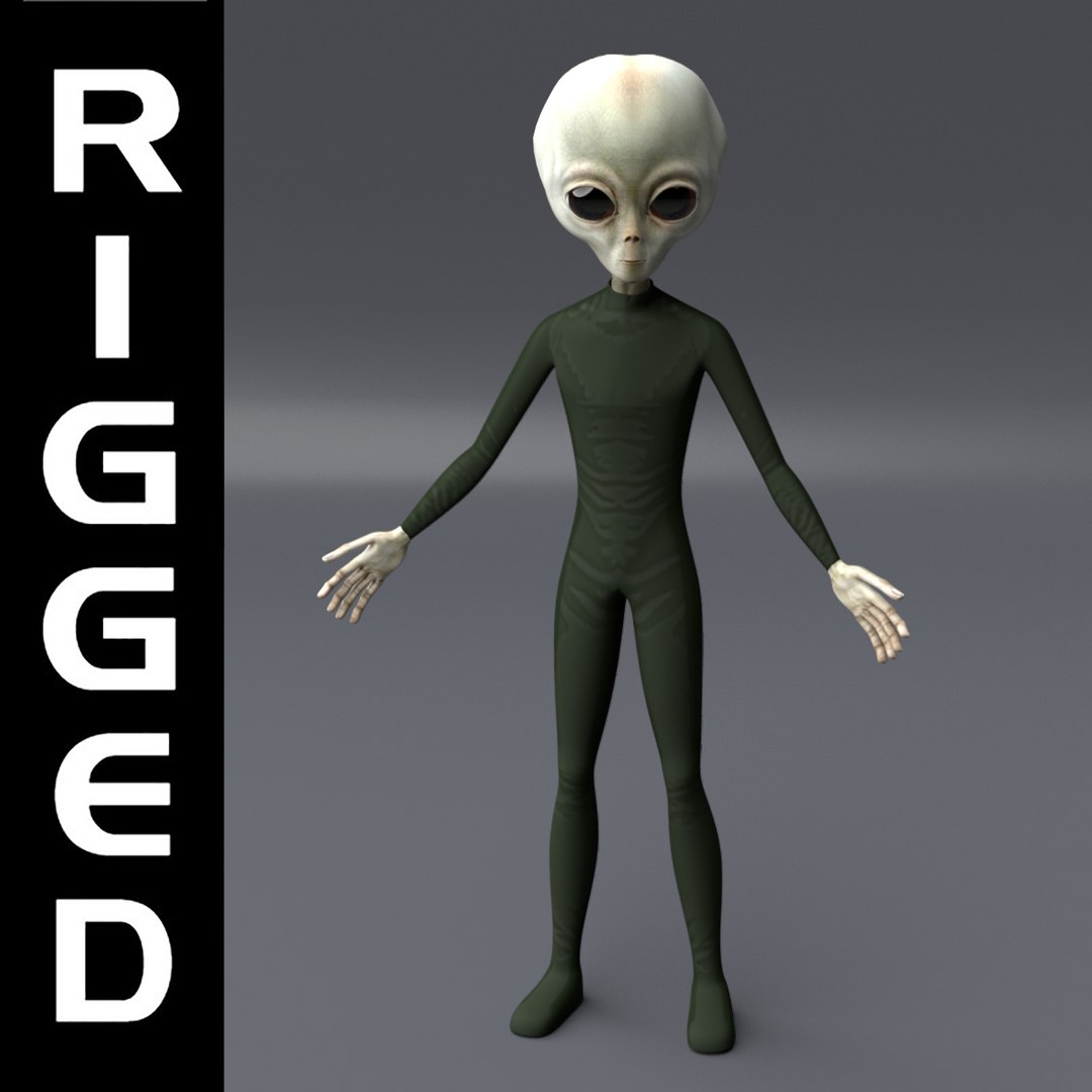 3D Model Extraterrestrial Alien - TurboSquid 1391798
