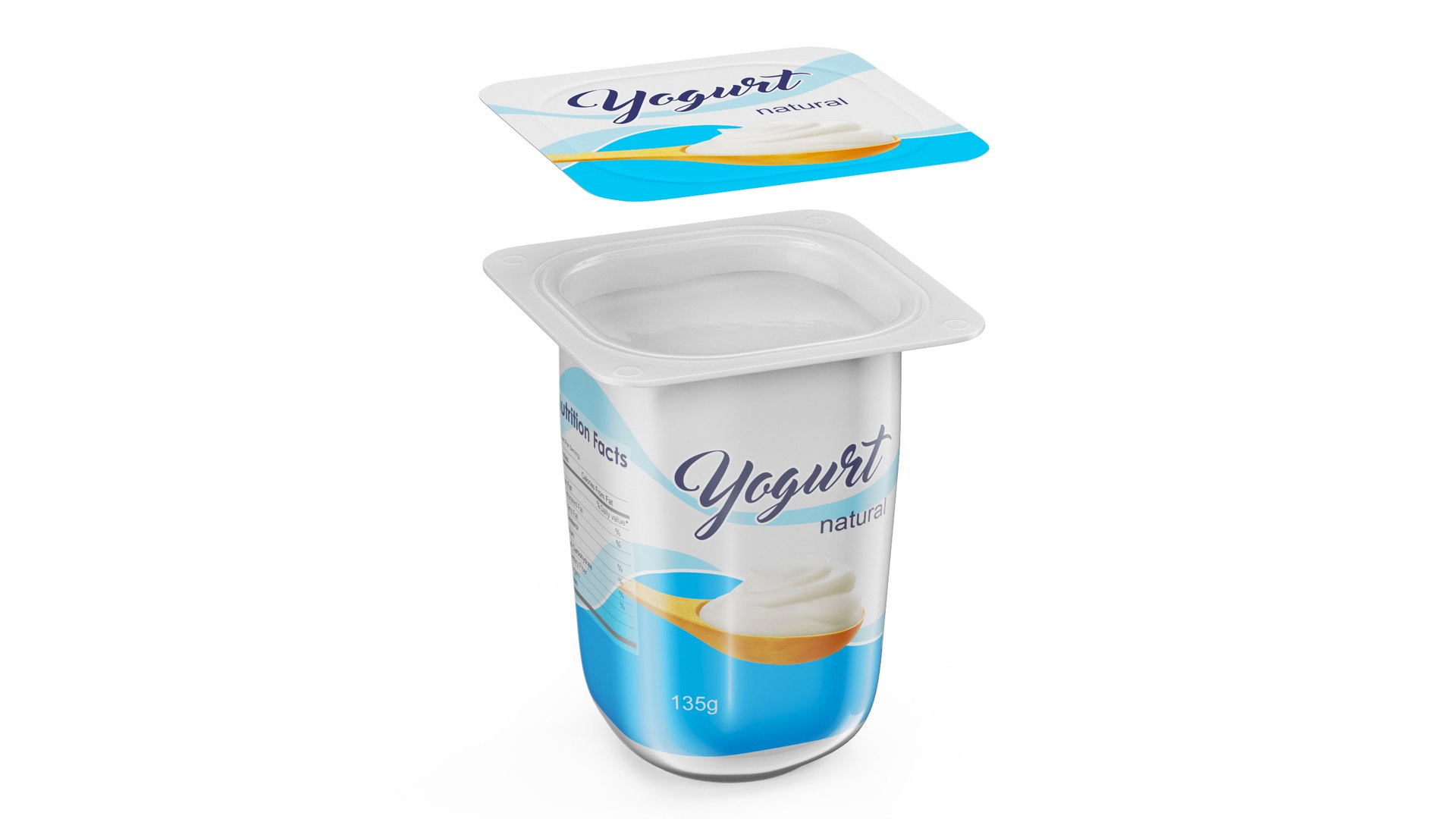 3D Model Yogurt Plastic Cup Mockup - TurboSquid 1999806