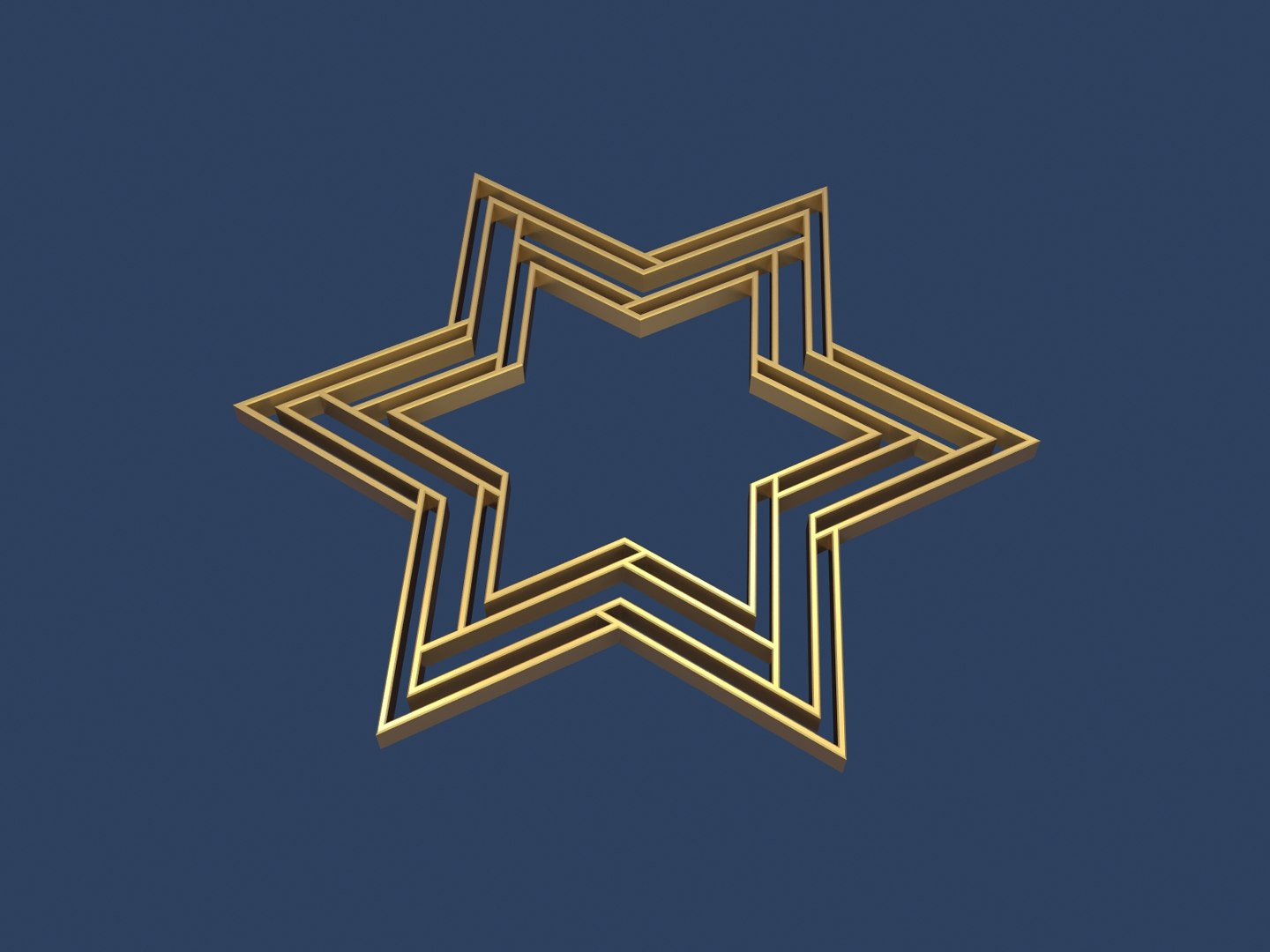 3D star david model - TurboSquid 1429800