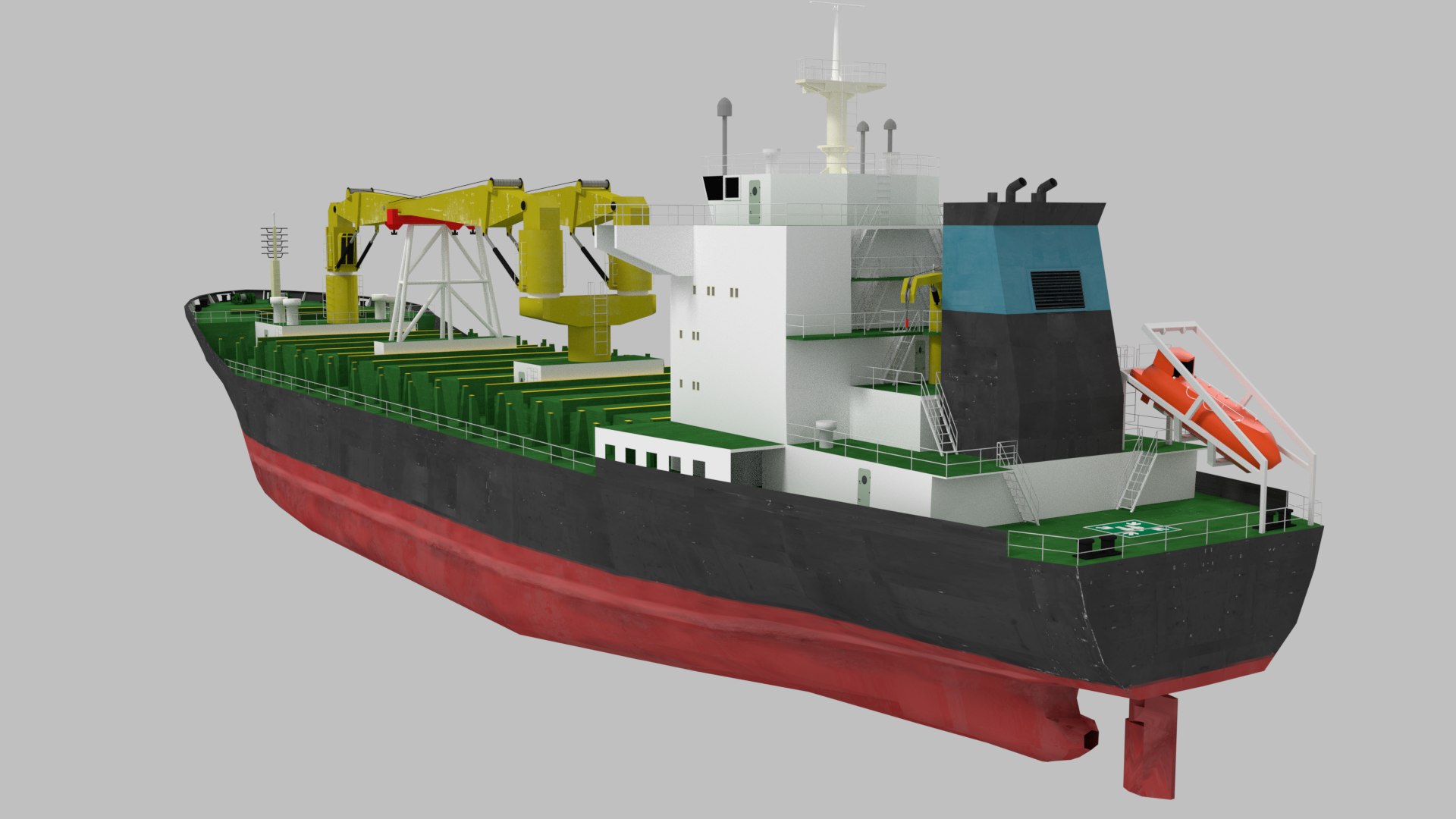 Bulk Carrier Ship 3D - TurboSquid 1389592
