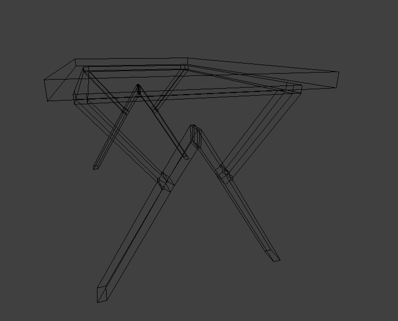 3D woodern loft table model - TurboSquid 1326251
