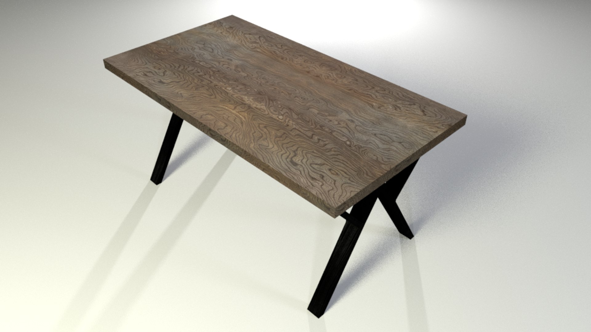 3D woodern loft table model - TurboSquid 1326251