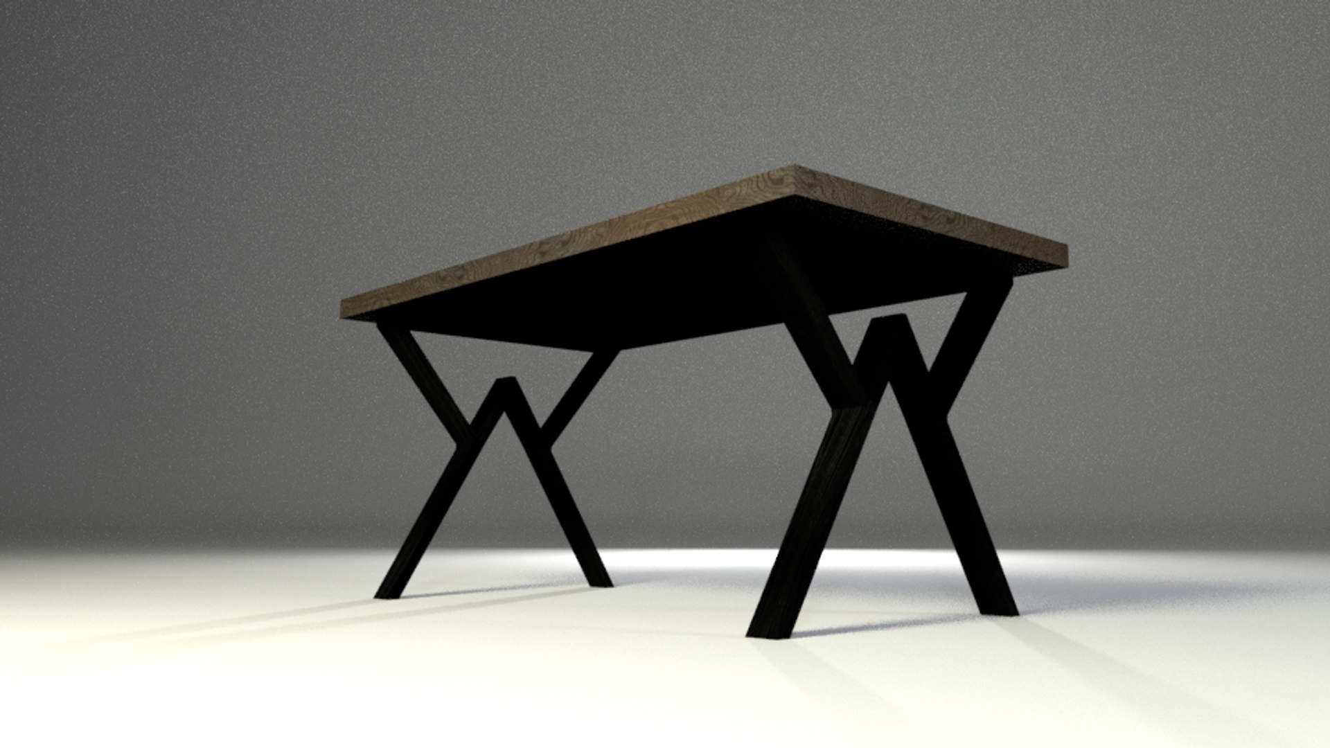 3D woodern loft table model - TurboSquid 1326251