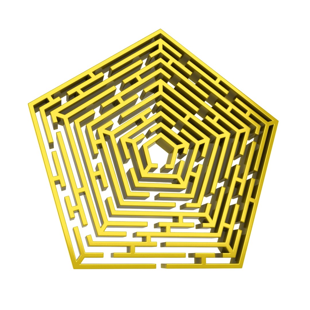 Maze Pentagon 3d Model