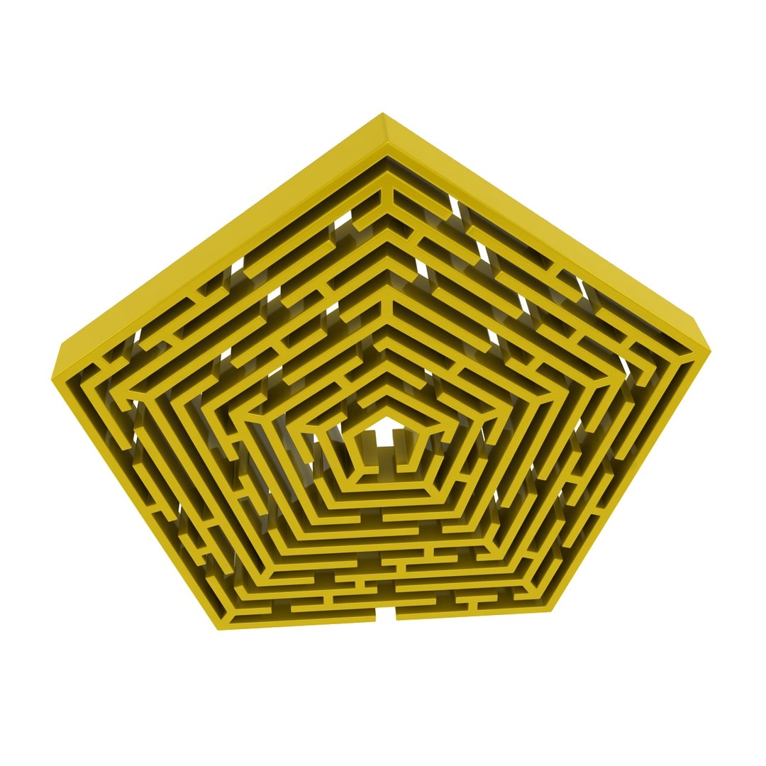 Maze Pentagon 3d Model