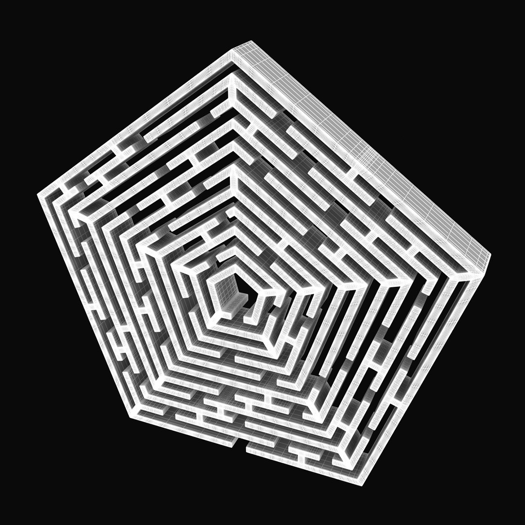 Maze Pentagon 3d Model
