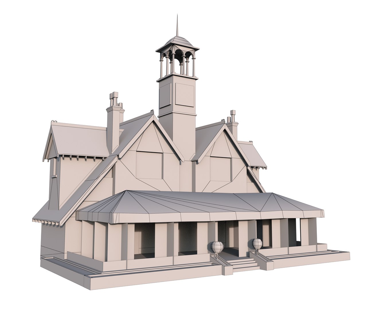 3D Old Building Model - TurboSquid 1460023