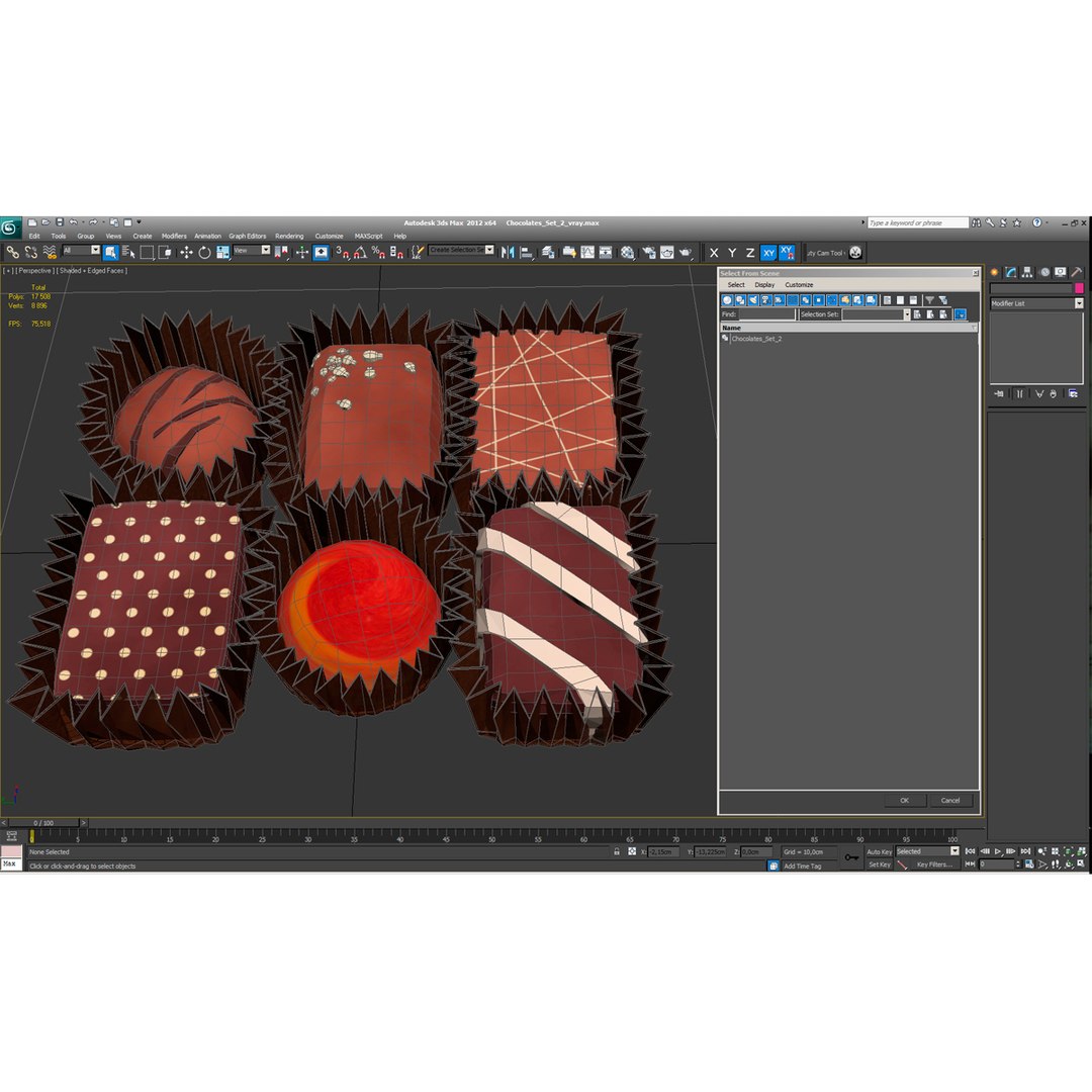 3d chocolates set 2