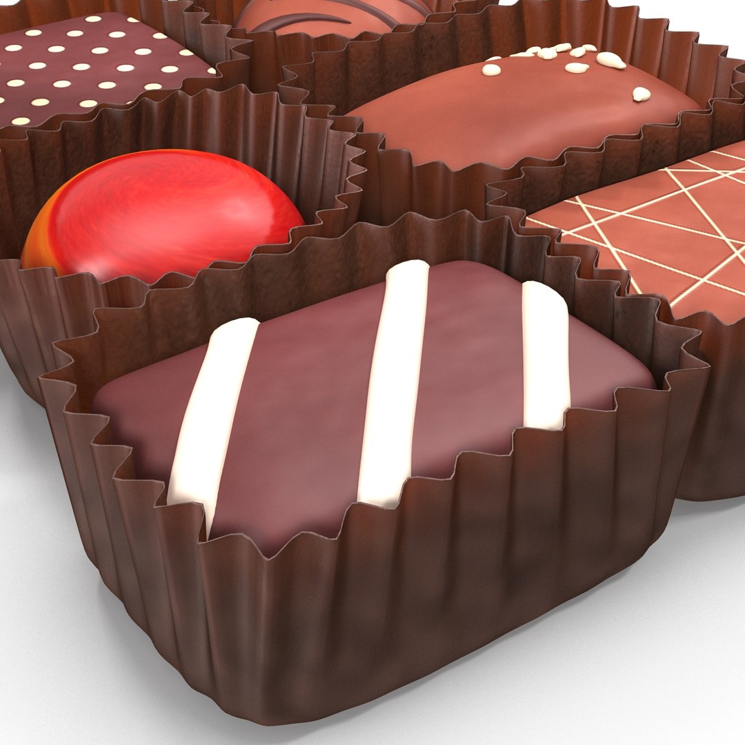 3d chocolates set 2