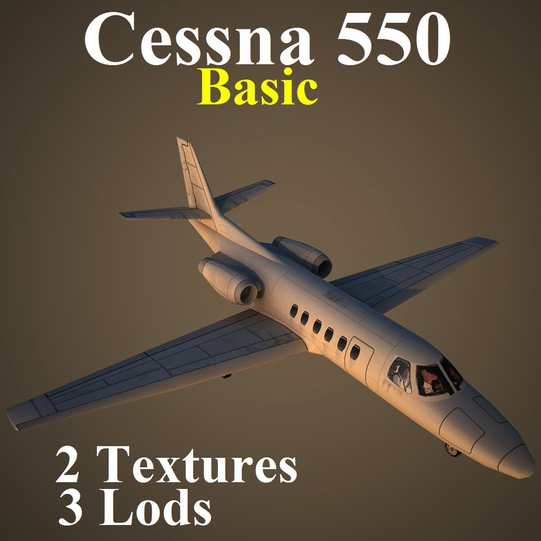 3d Model Cessna 550 Basic