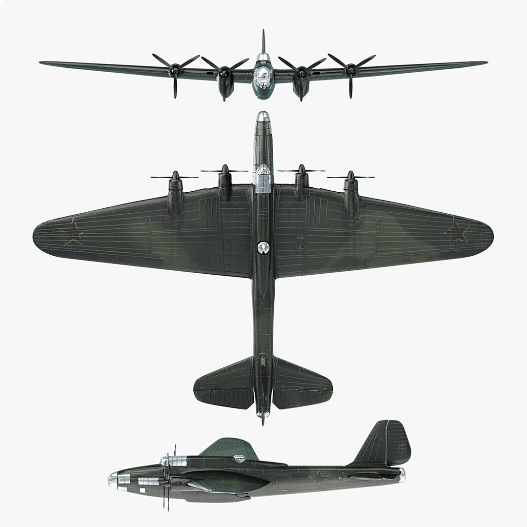 3D Petljakow Pe-8 - TurboSquid 1154503