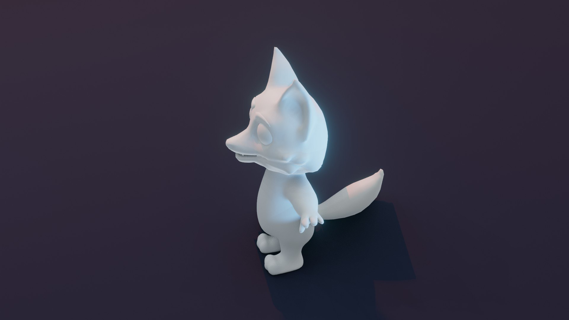 3D Model Cartoon Fox Animated And Rigged Base Mesh 3D Model ...