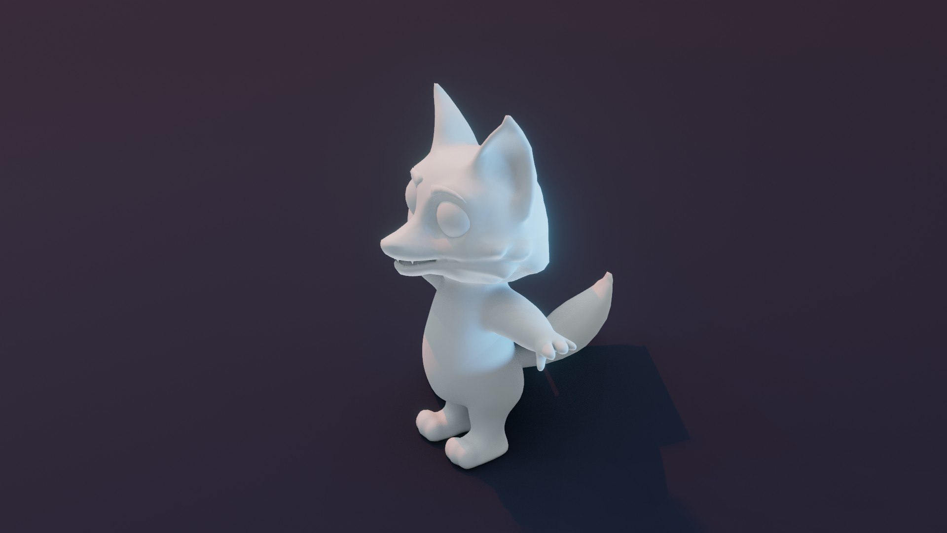 3D Model Cartoon Fox Animated And Rigged Base Mesh 3D Model ...