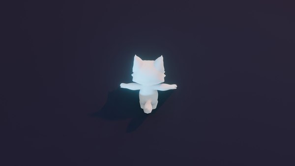 modelo 3d Modelo 3D de malla base animada y montada de Cartoon Fox ...