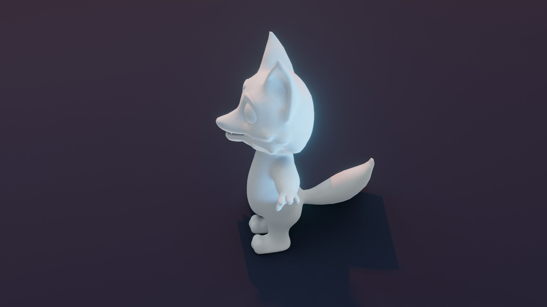 3D Model Cartoon Fox Animated And Rigged Base Mesh 3D Model ...