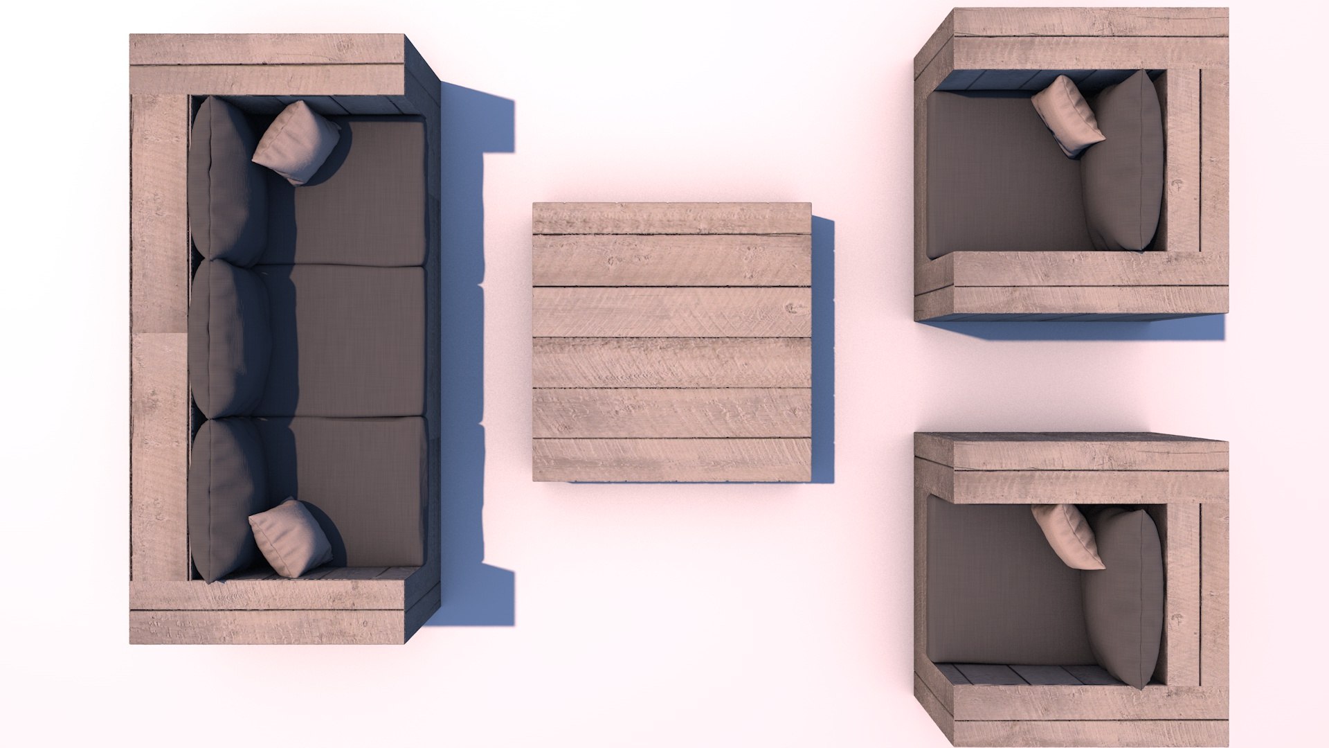 Lounge set 3D model - TurboSquid 1155467