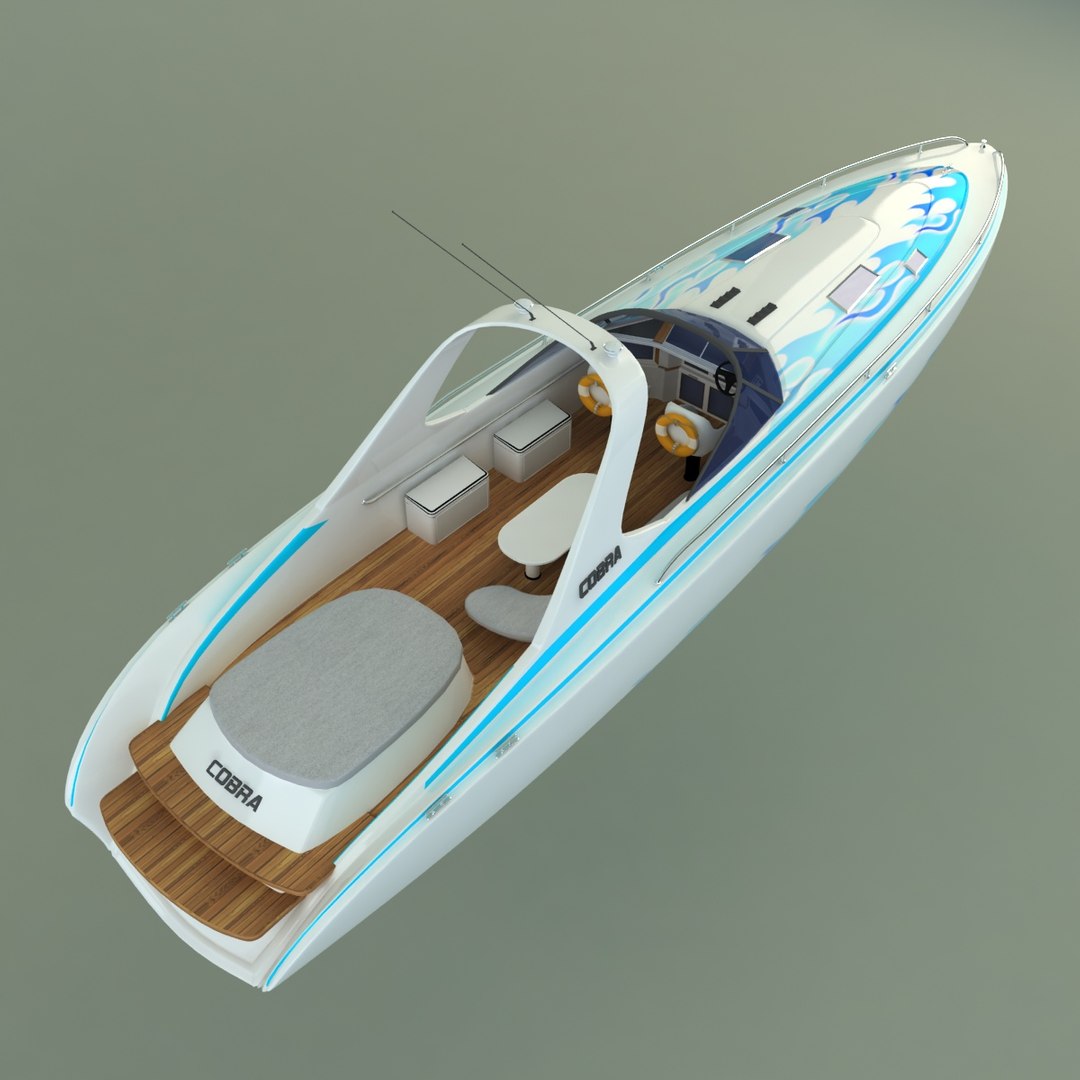 3d Model Hi Motor Boat