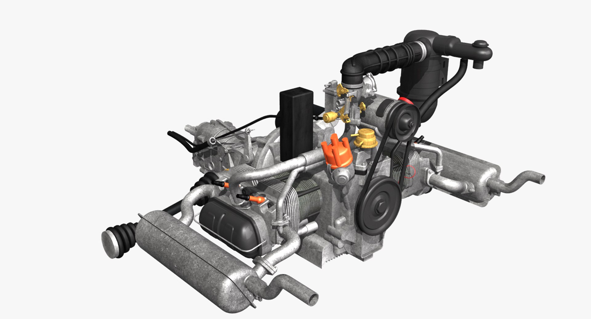 3D Model Flat Engine - TurboSquid 1270581