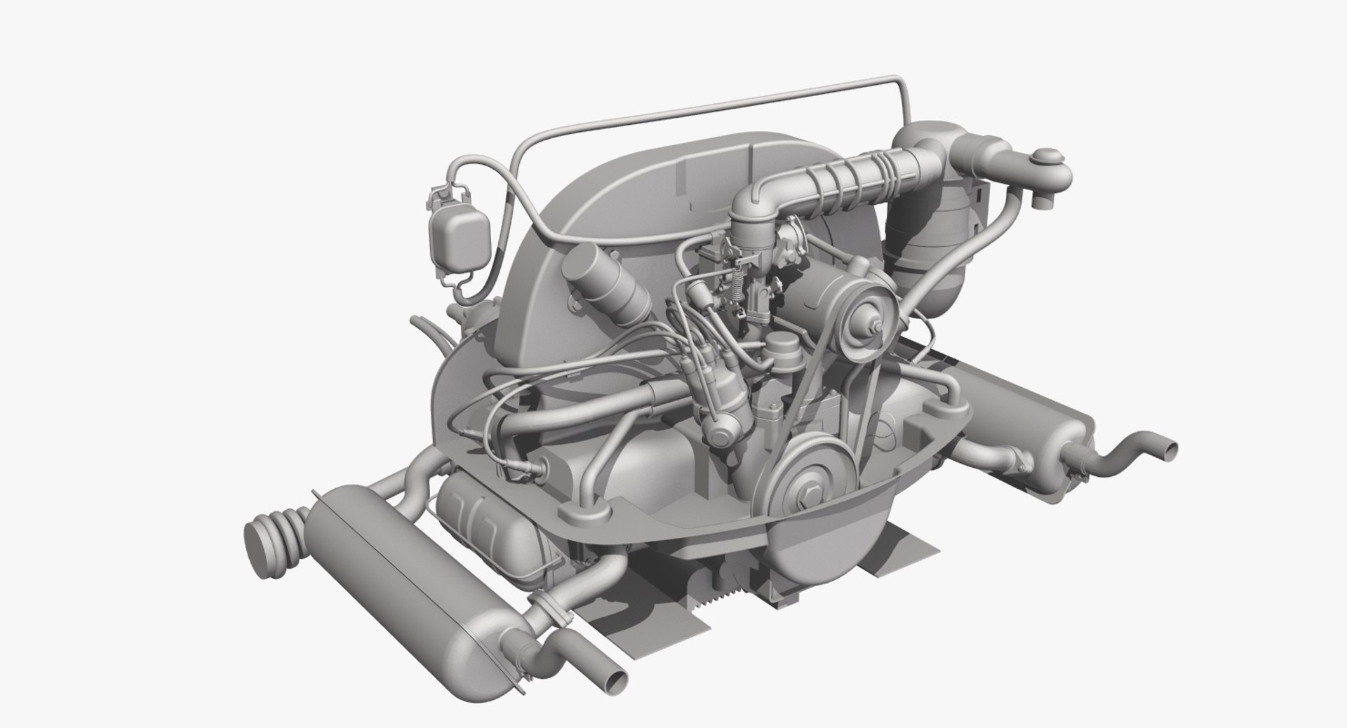3D Model Flat Engine - TurboSquid 1270581