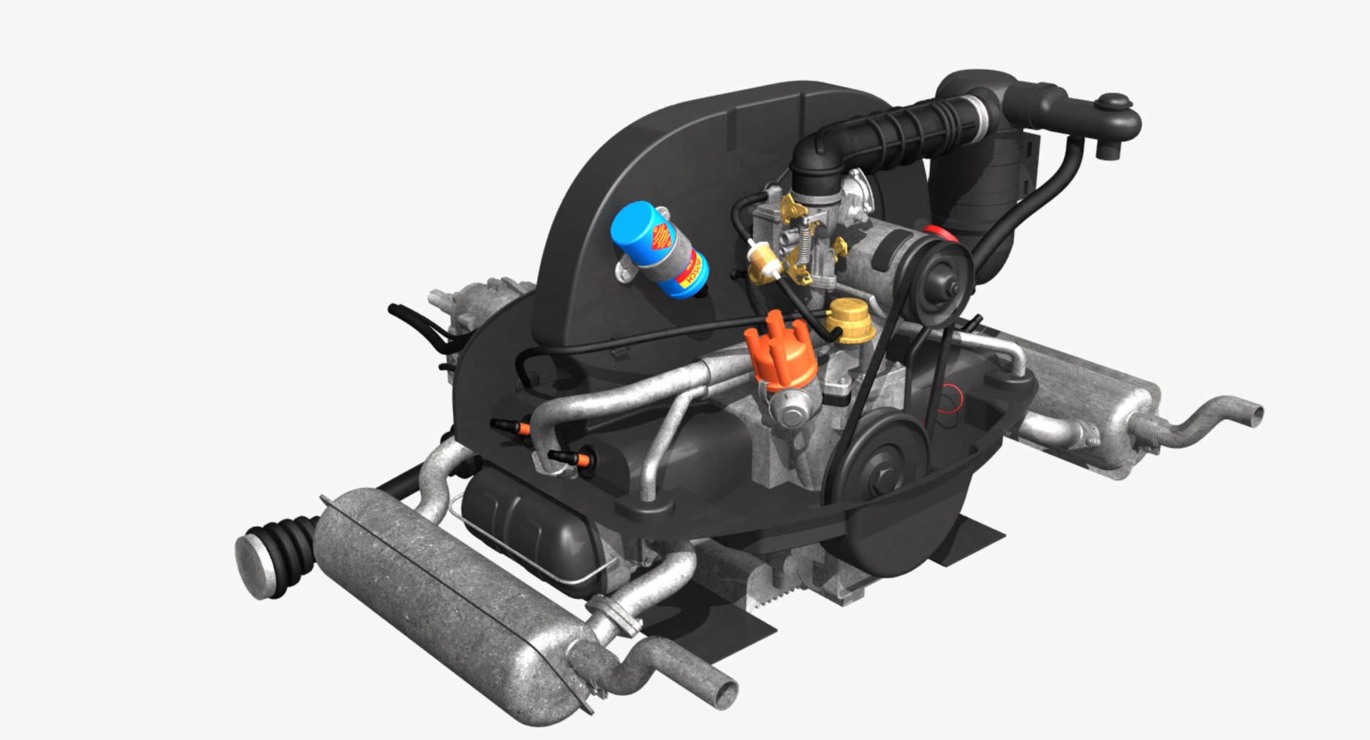 3D Model Flat Engine - TurboSquid 1270581