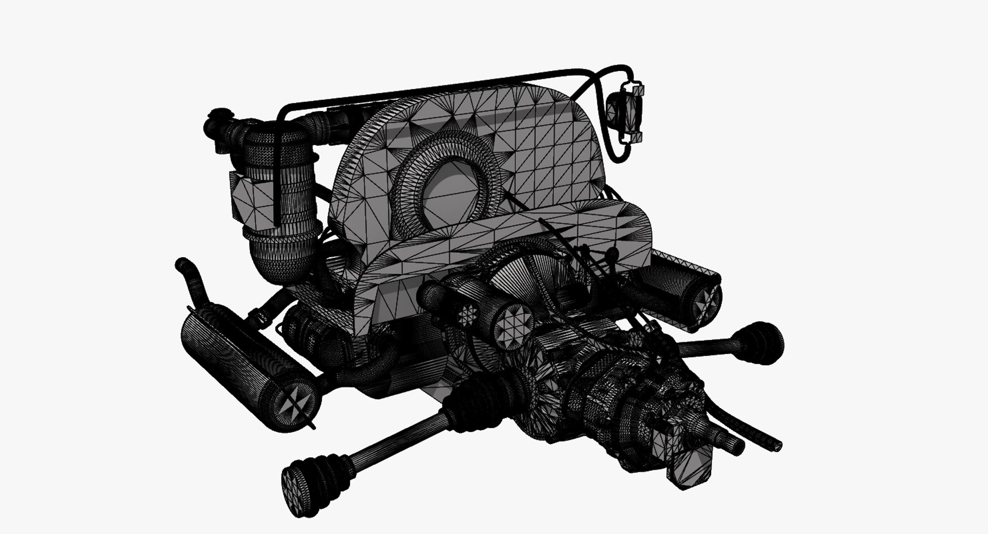 3D Model Flat Engine - TurboSquid 1270581