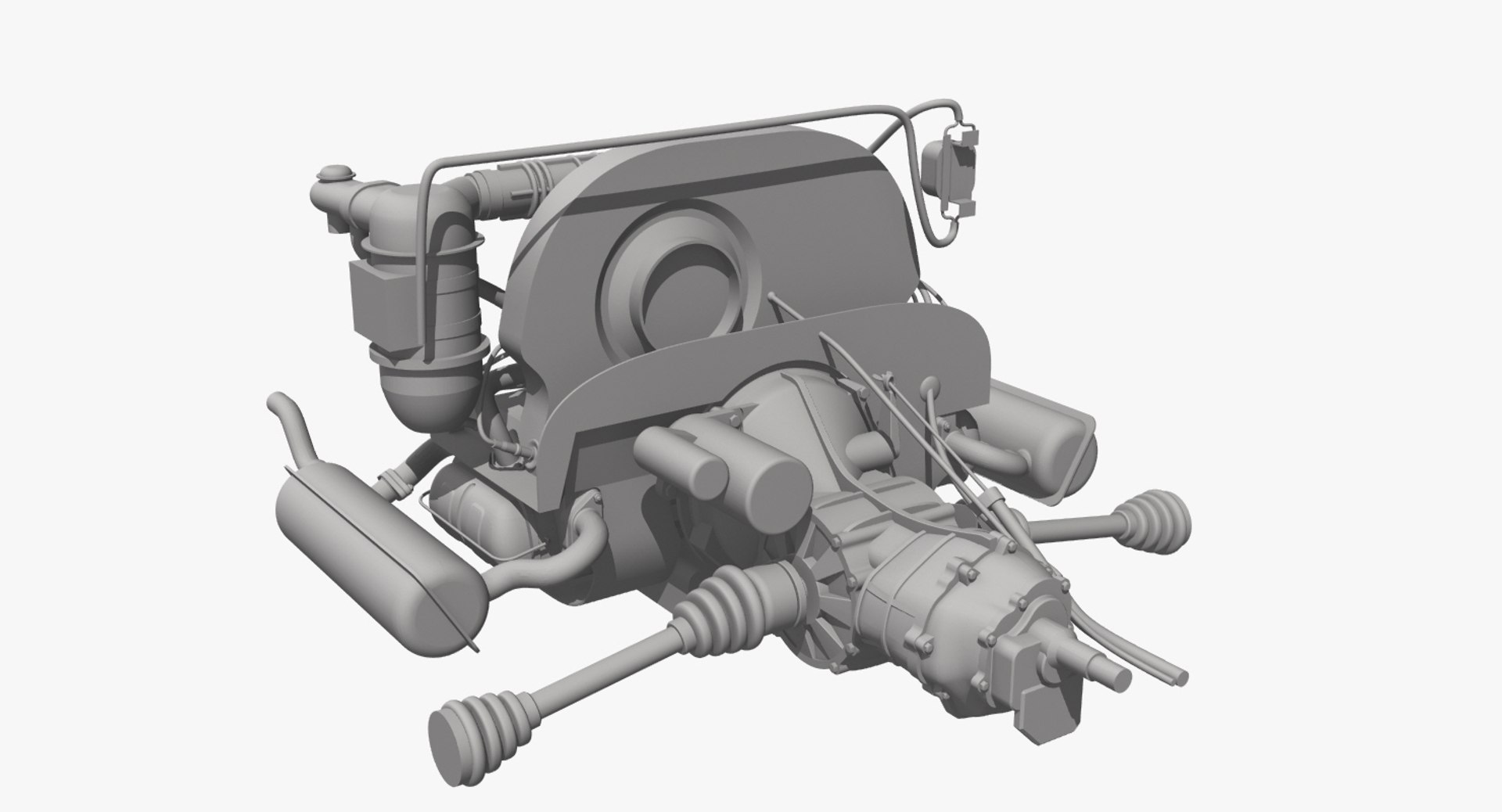 3D Model Flat Engine - TurboSquid 1270581