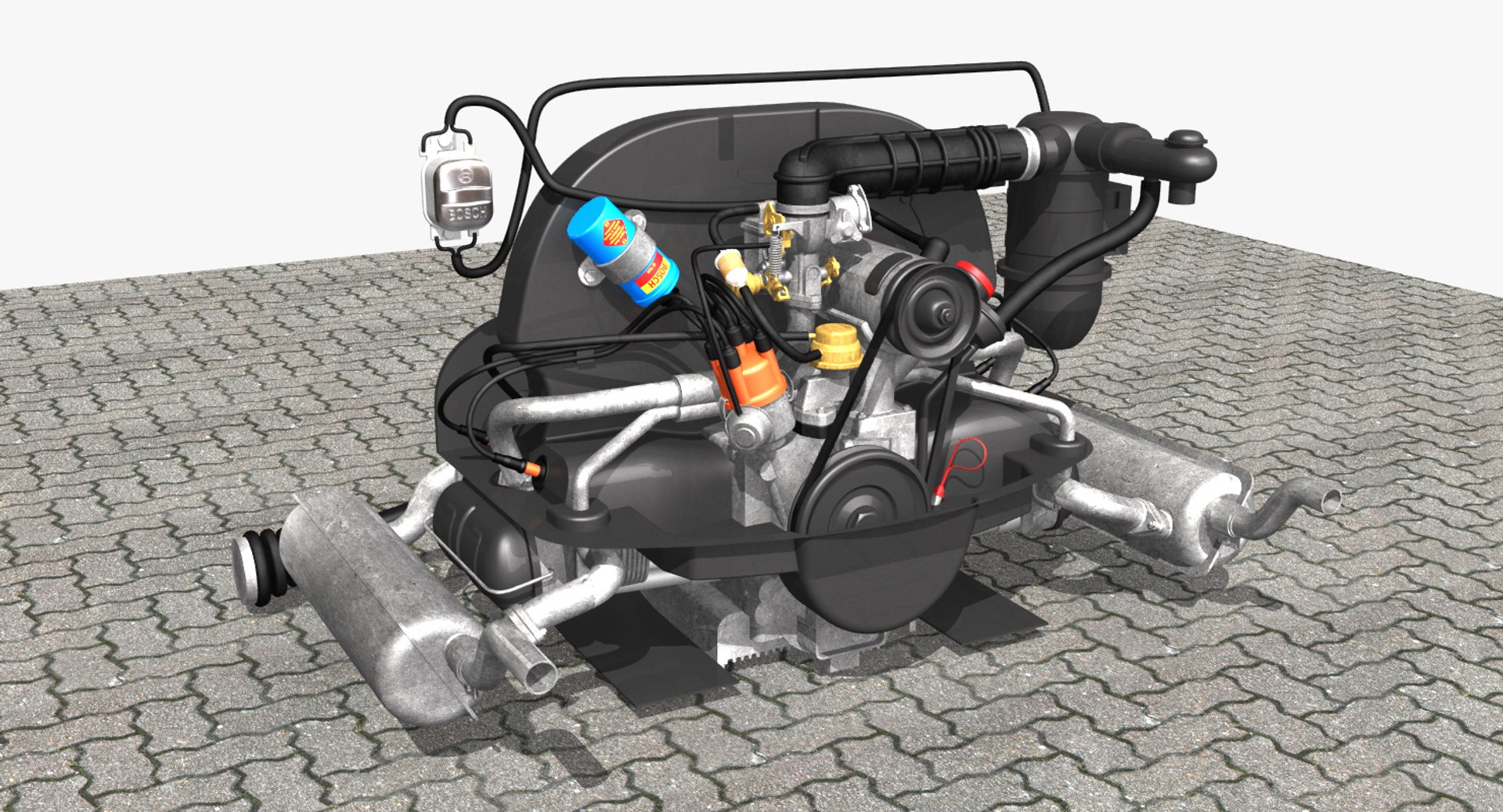 3D Model Flat Engine - TurboSquid 1270581