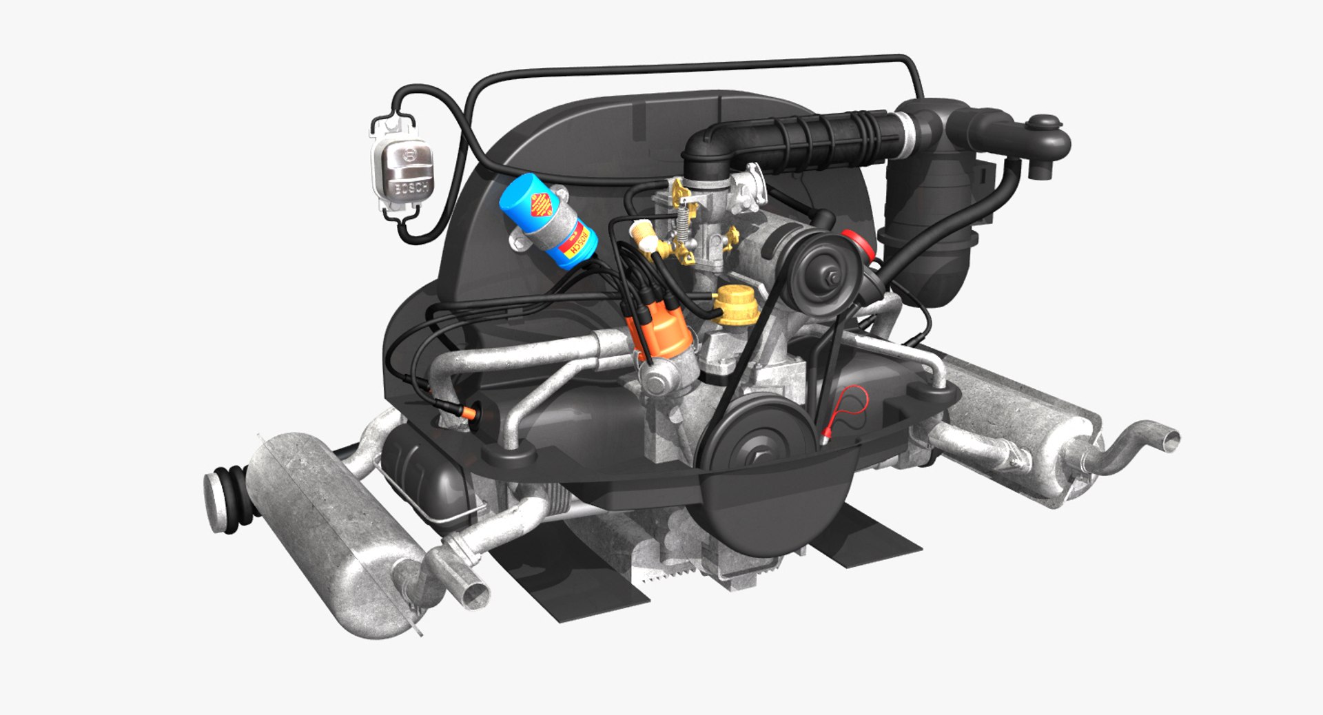 3D Model Flat Engine - TurboSquid 1270581